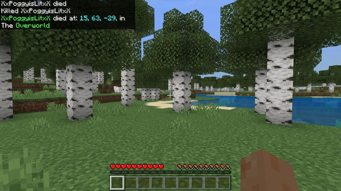 Player Corpse Addon for Minecraft