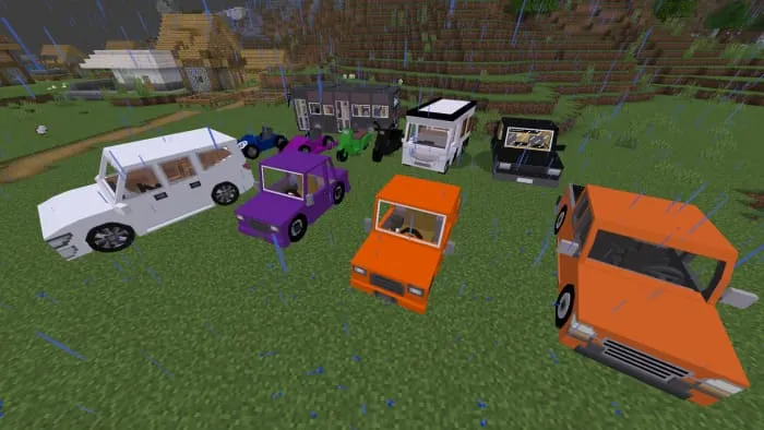 Simple Vehicles Addon for Minecraft