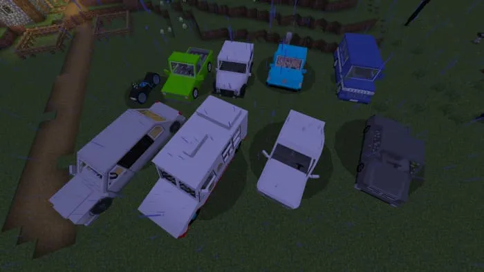 Simple Vehicles Addon for Minecraft