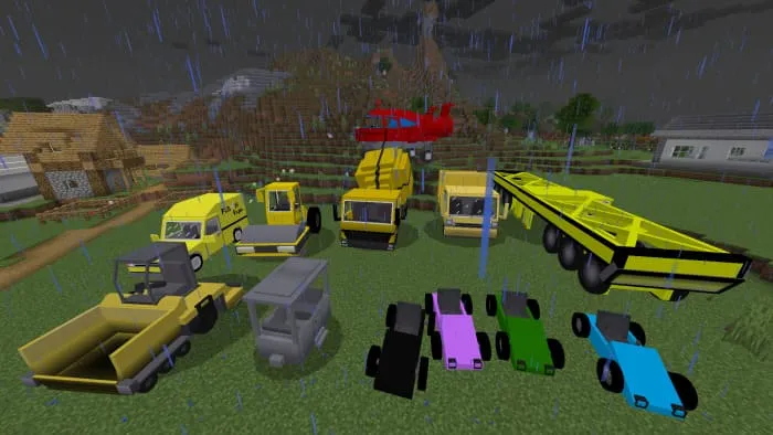 Simple Vehicles Addon for Minecraft