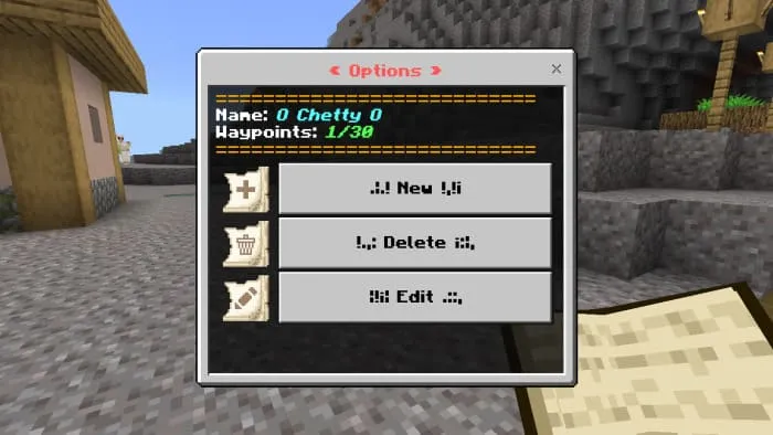 Waypoints Addon mod for Minecraft