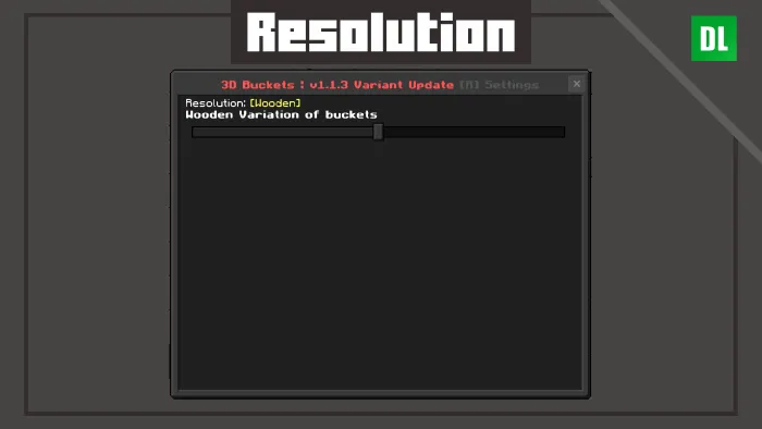3D Buckets v1.1.4 Texture Pack for Minecraft